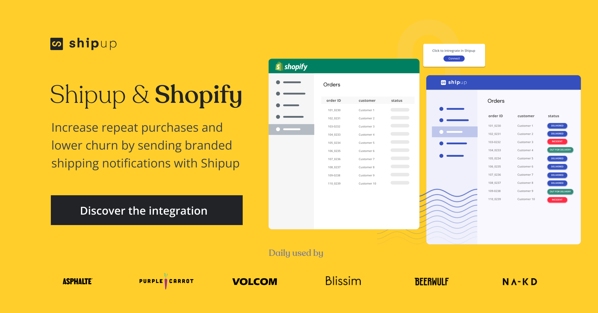 Shipup x Shopify - Integrations
